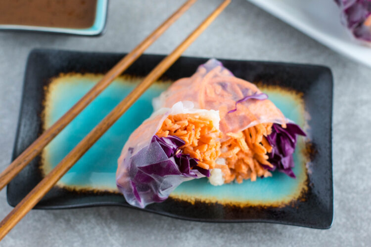 Cauliflower Rice Spring Rolls - Lara Clevenger