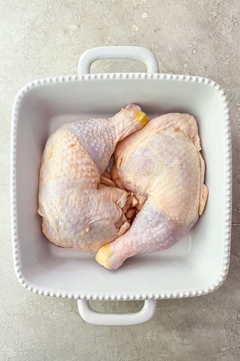 Easy Broiled Chicken Leg Quarters - Lara Clevenger
