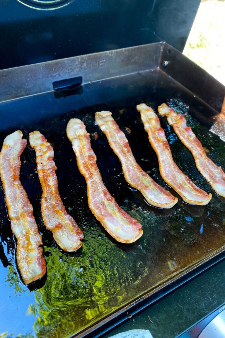 Bacon on the Blackstone Griddle - Lara Clevenger
