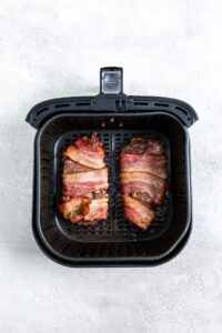 Air Fryer Bacon Wrapped Ribeye Steak - Lara Clevenger