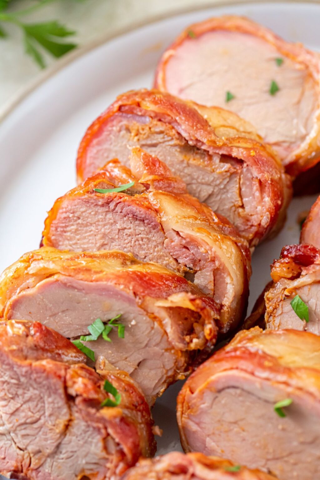 Smoked Bacon Wrapped Pork Tenderloin - Lara Clevenger