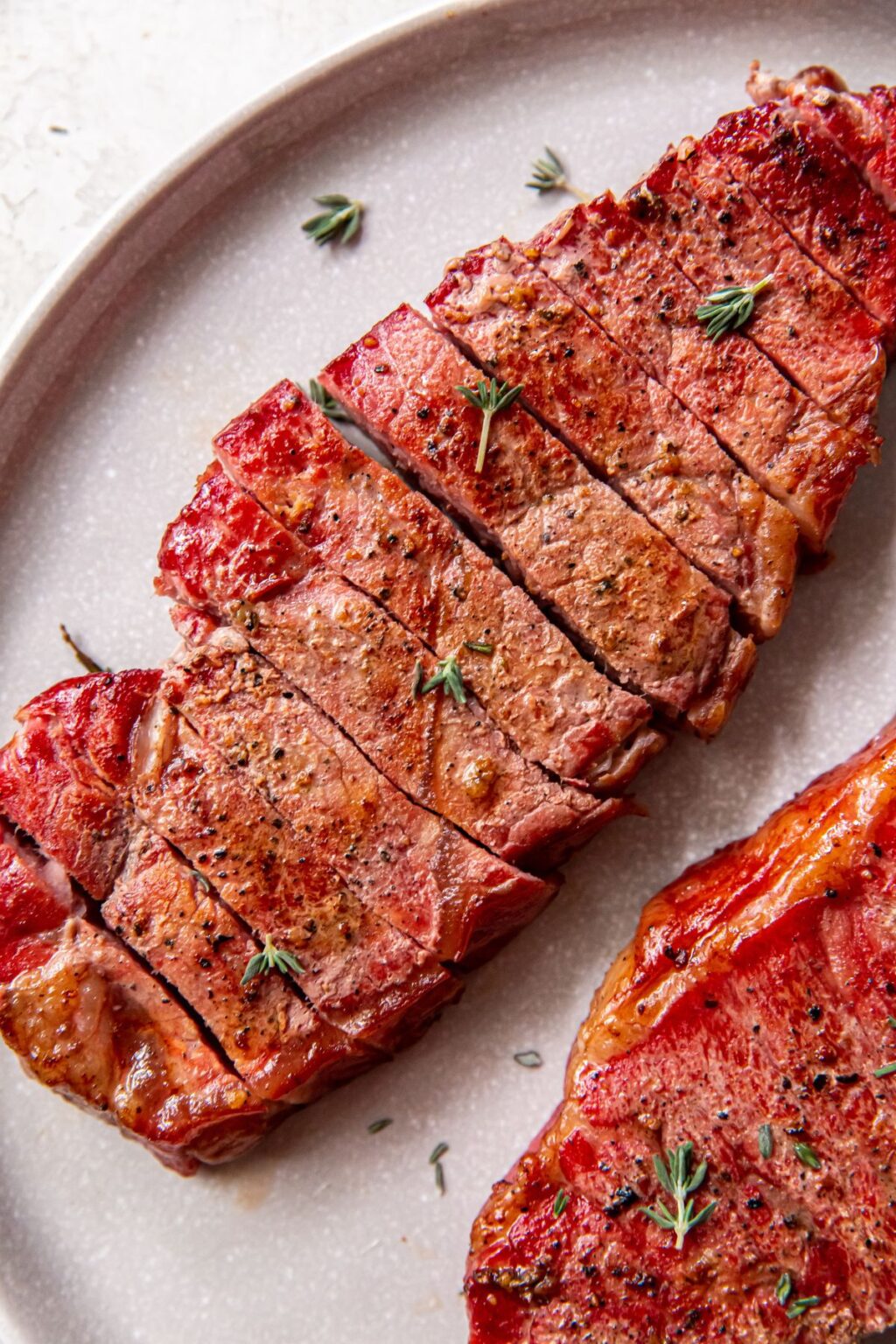 Smoked New York Strip Steak - Lara Clevenger