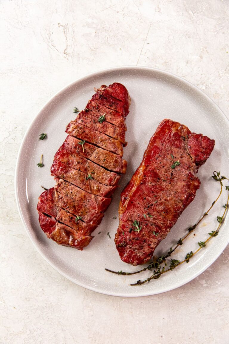 Smoked New York Strip Steak - Lara Clevenger