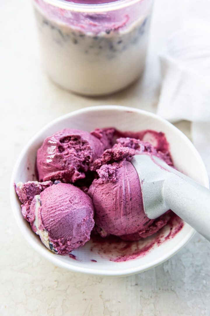 Ninja CREAMi Blueberry Ice Cream - Lara Clevenger