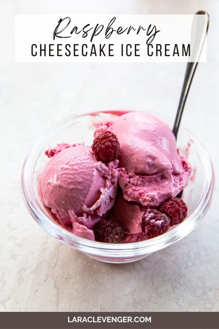 Raspberry Cheesecake Ice Cream - Lara Clevenger