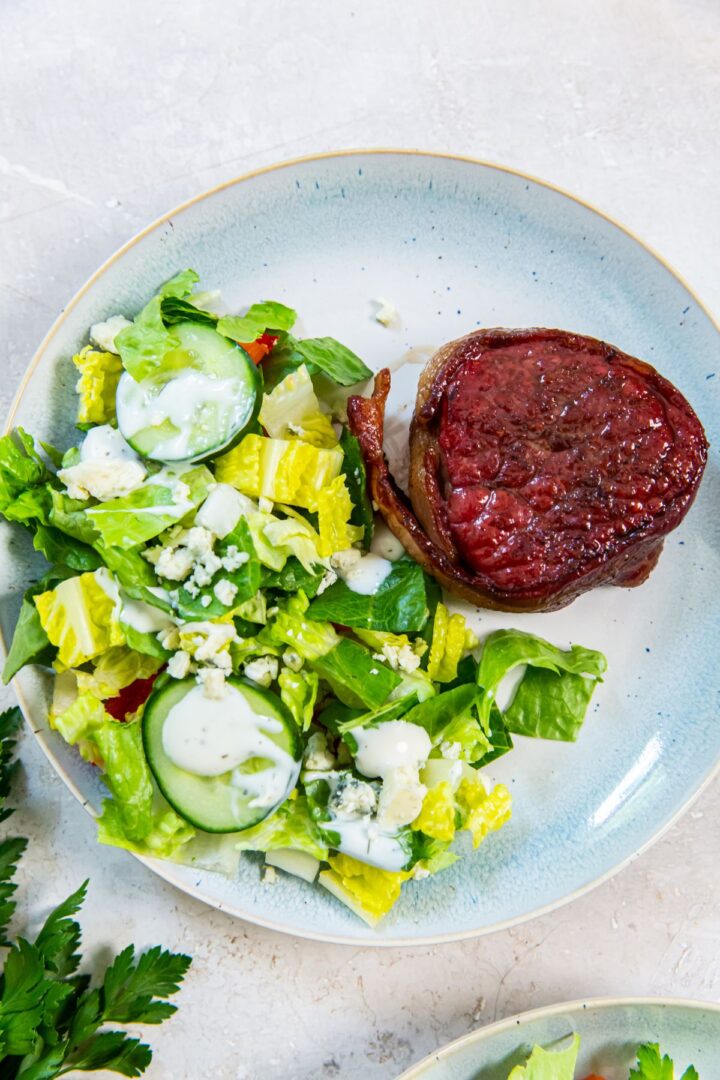 Smoked Bacon Wrapped Chuck Tender Filets - Lara Clevenger