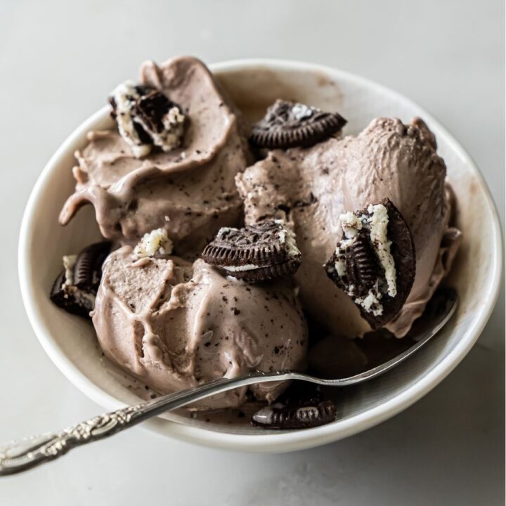 Ninja Creami Cookies and Cream Protein Ice Cream - Lara Clevenger